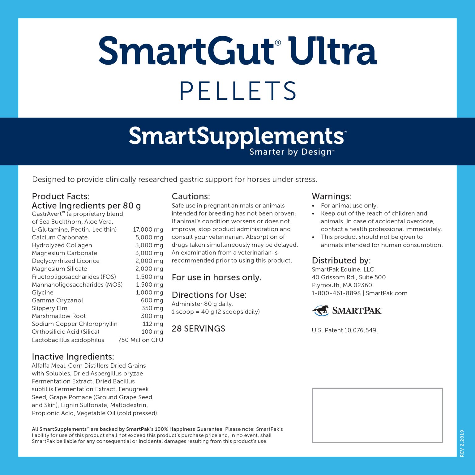 SmartPak SmartGut Ultra Pellets - J&B Pet Source