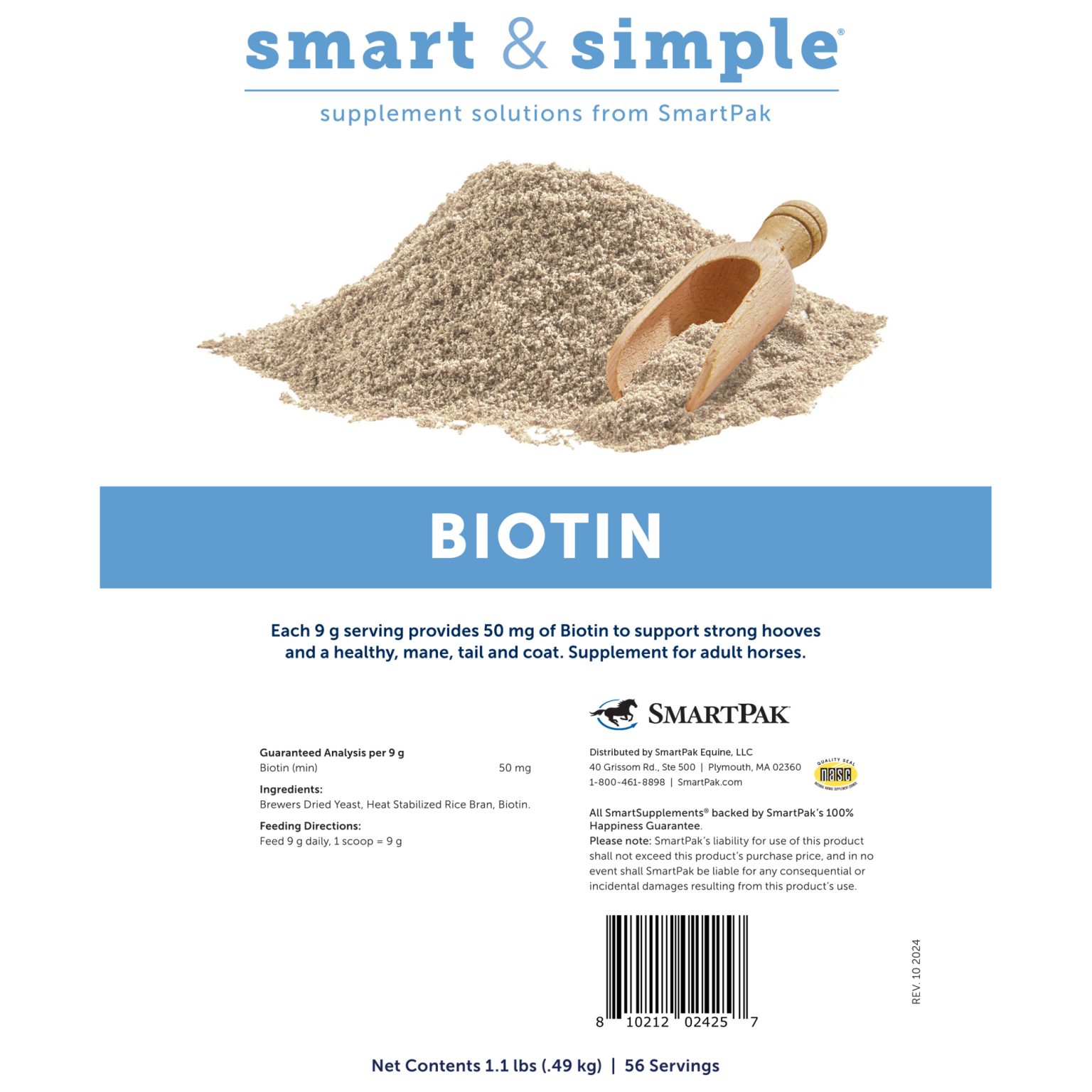 SmartPak Smart & Simple Biotin - J&B Pet Source